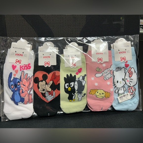Accessories | 12 Cute Cartoon Character Ankle Socks Setdozen | Poshmark